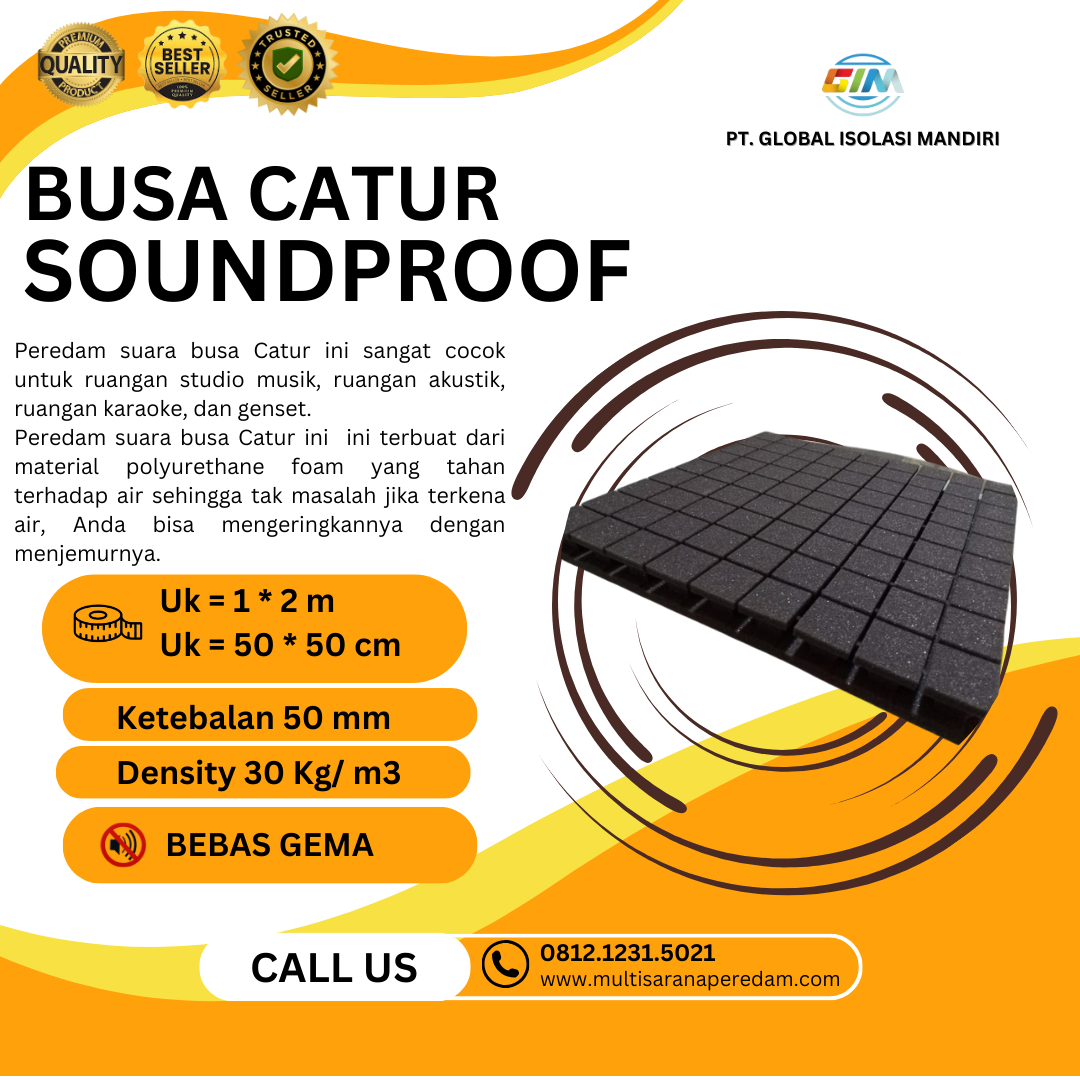 PEREDAM BUSA CATUR MURAH DAN BERKUALITAS Uk 1 * 2 m & 50 * 50 cm ...