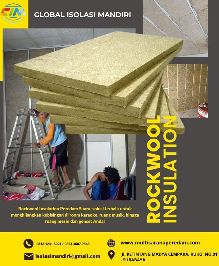 Rockwool Murah dan Berkualitas 2025 - Multi Sarana Peredam