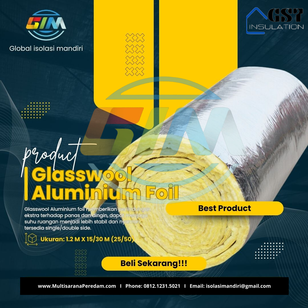 GLASSWOOL FOIL 2025 BERKUALITAS - Multi Sarana Peredam